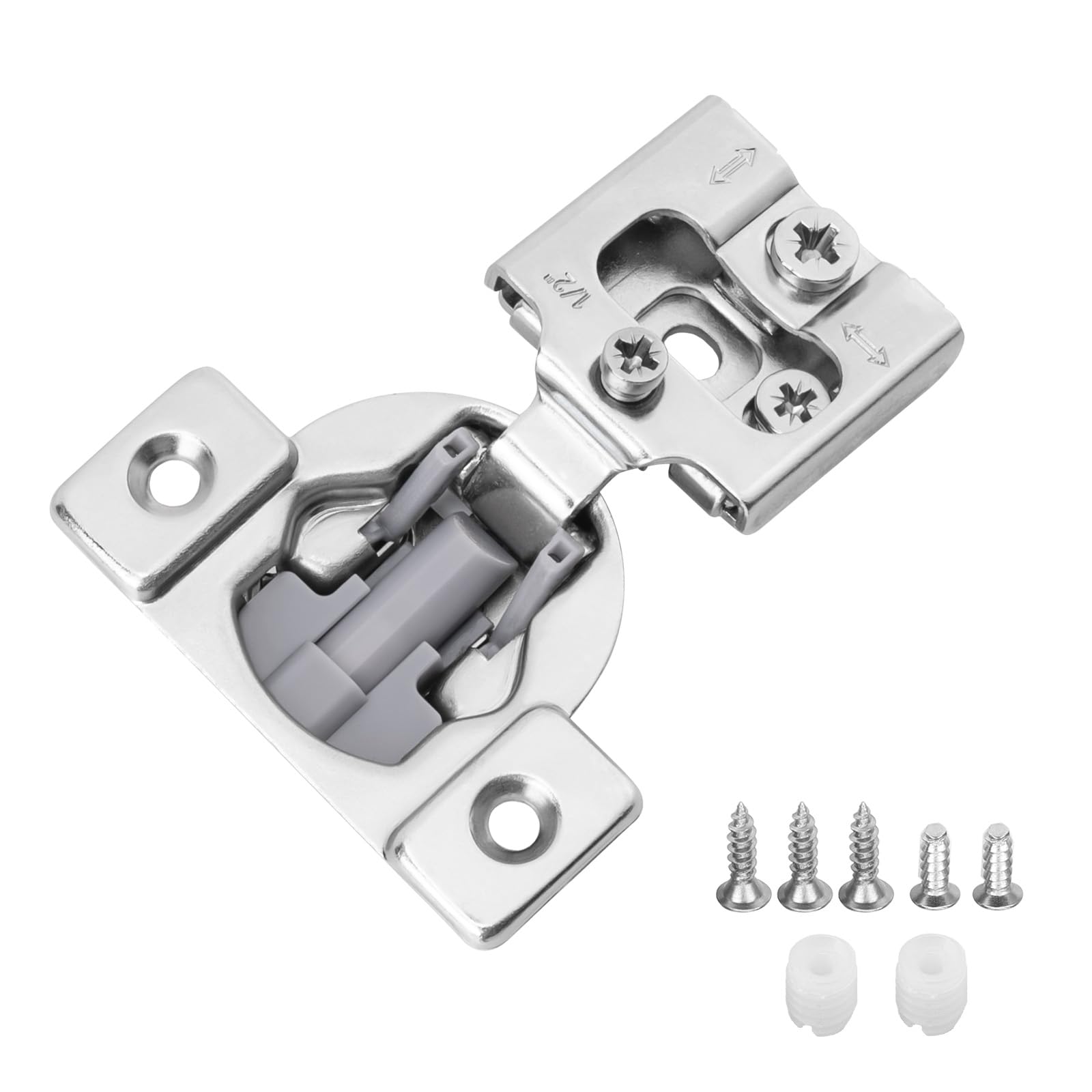 homdiy 10 Pack Soft Close Hinges for Kitchen Cabinet Hinges Satin ...