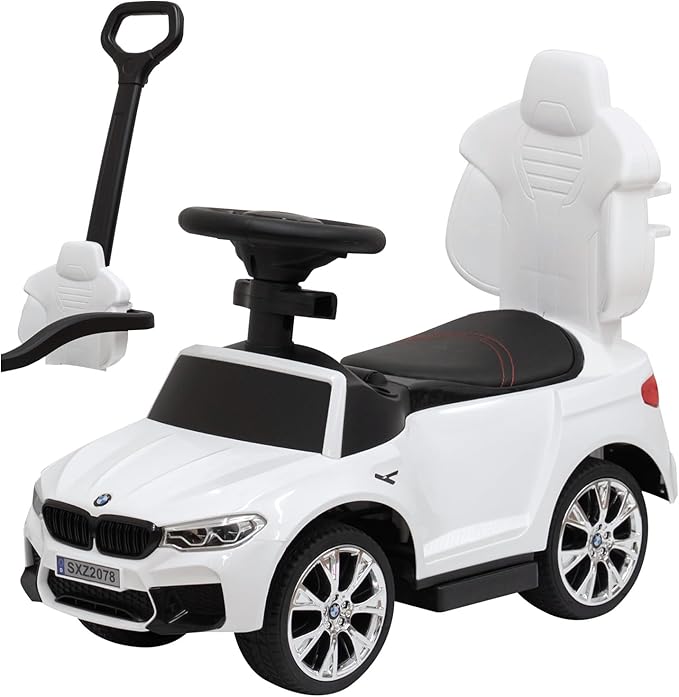 Amazon.co.jp: RiZKiZ BMW公認 乗用玩具 足けり 手押し 2WAY M5シリーズ 舵取り プッシュバー付き 外車 自動車 乗り物 外 遊び 足こぎ ガード 背もたれ ...