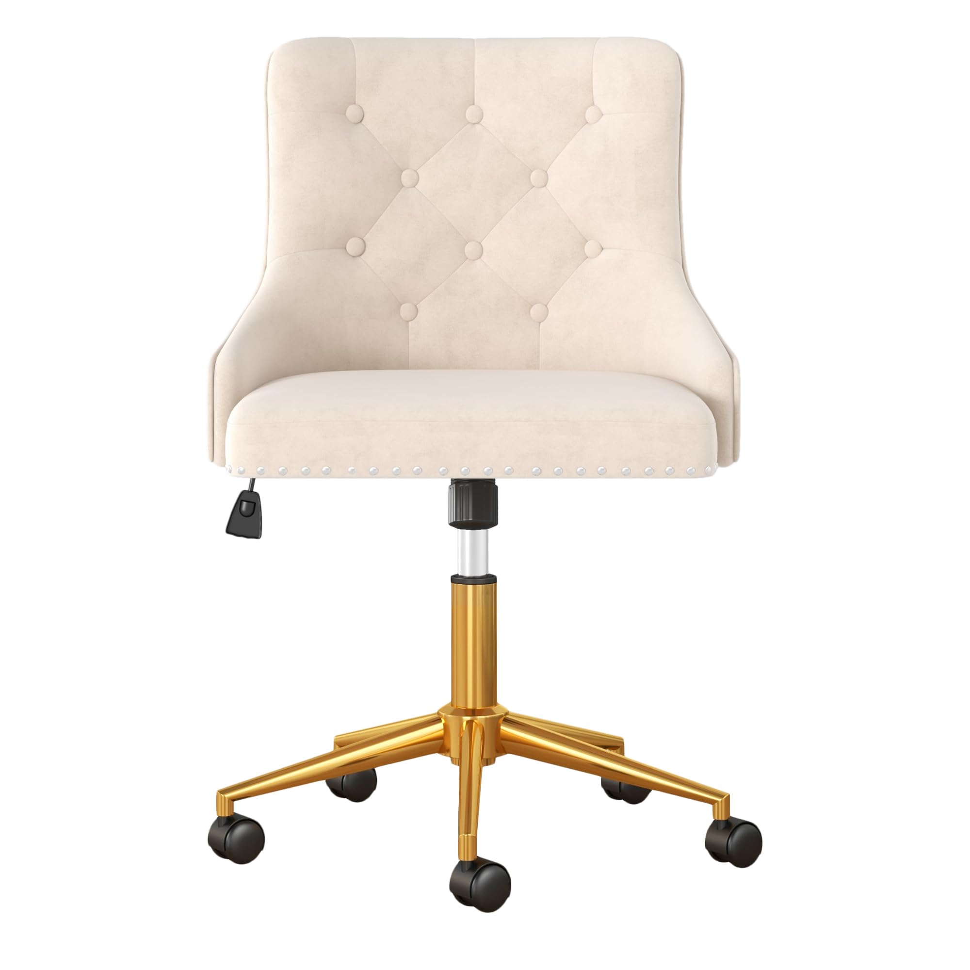 Amazon.com: Fashionom Modern Swivel Chair, Upholstered Velvet Comfy ...