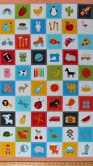 Amazon.com: 23.5" X 44" I-Spy Panel I Spy Patches Pictures Squares Kids ...