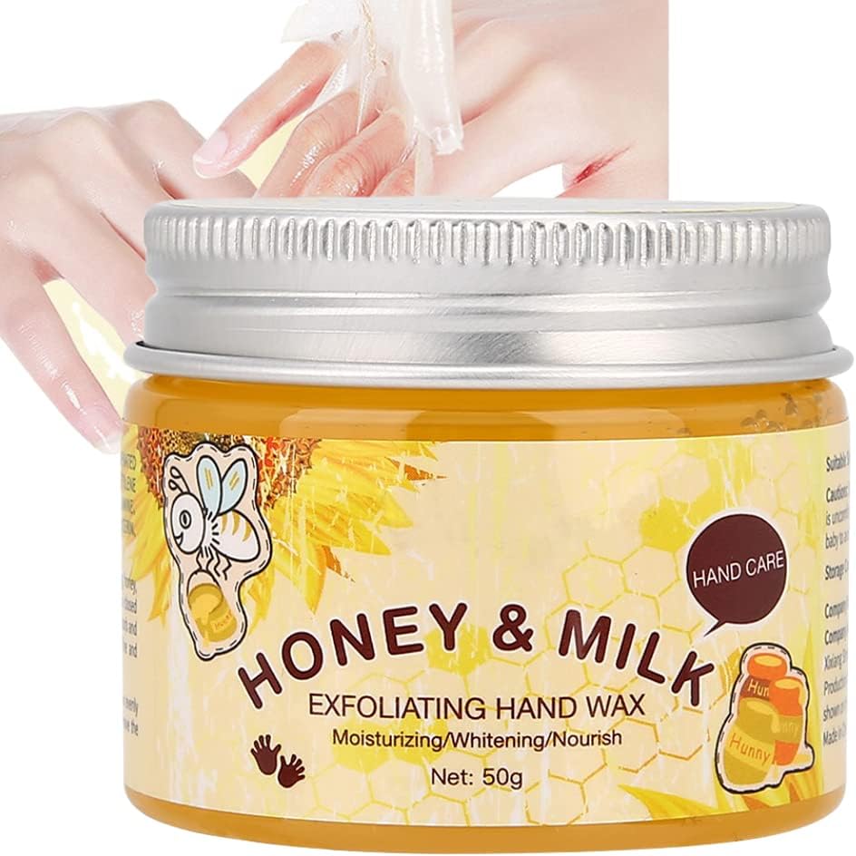 50g Honey Milk Hand Care Mask, Mild Caring Whitening and Moisturizing ...