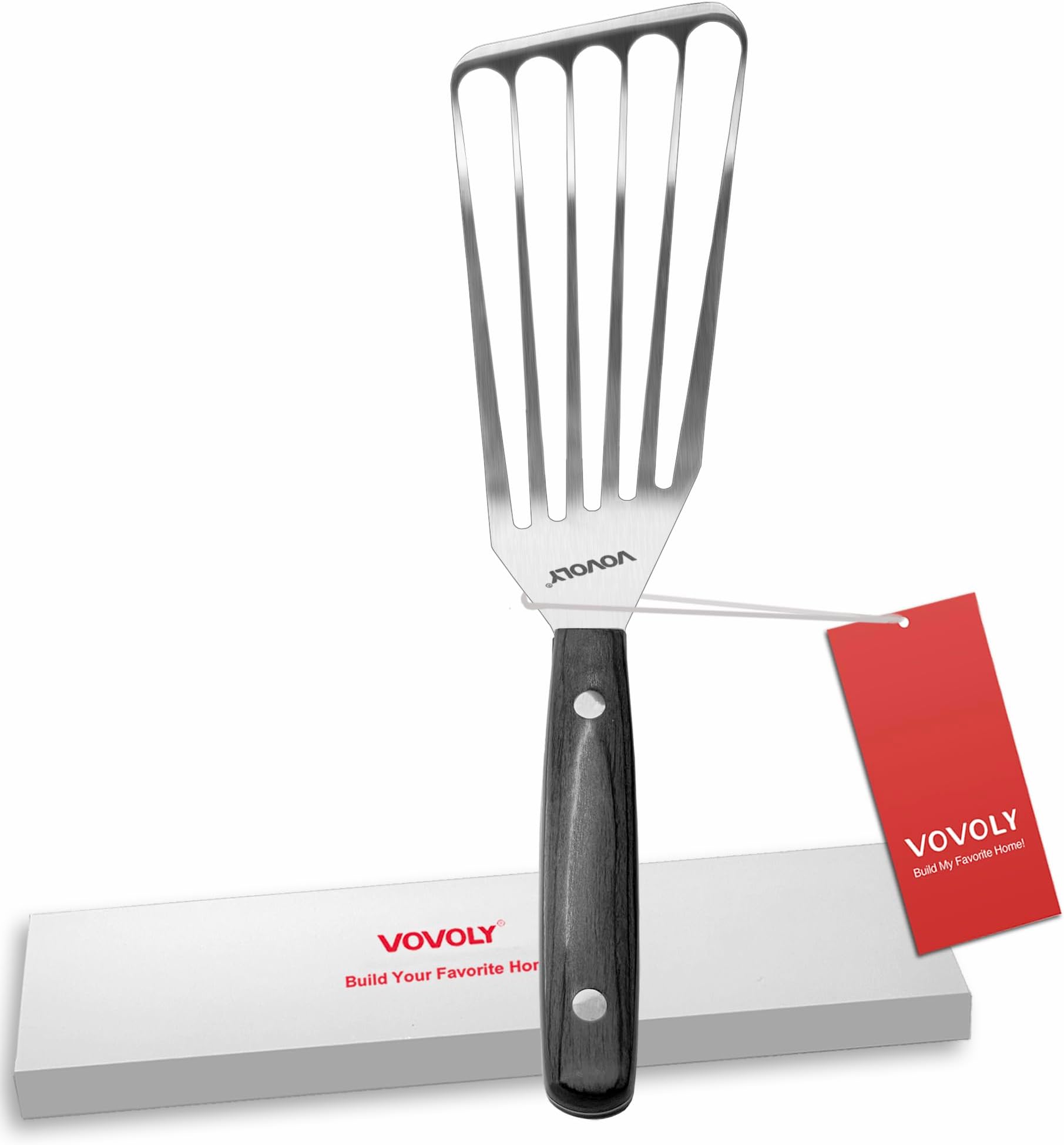 Amazon.com: Premium Fish Spatula - Rust-Resistant Stainless Steel, Non ...