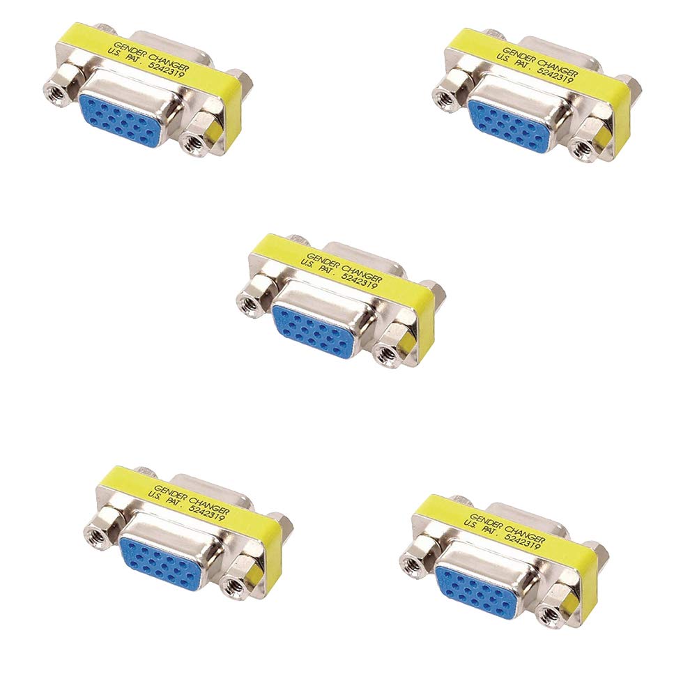 Movilideas - Adaptador VGA Hembra a Hembra Empalme (5 Unidades ...