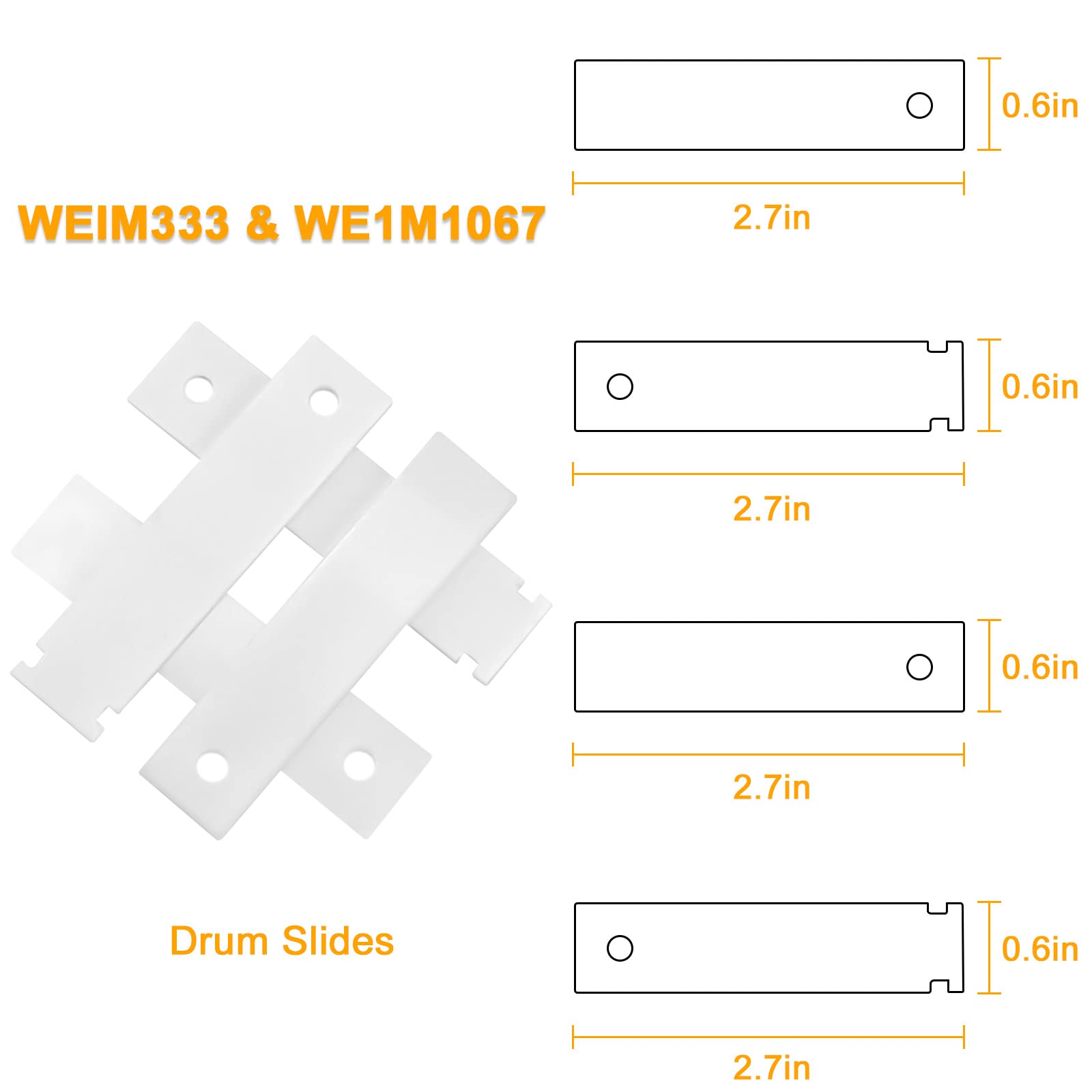 AMI PARTS WE49X20697 Dryer Bearing Kit Includes WE3M26 Top Bearing ...