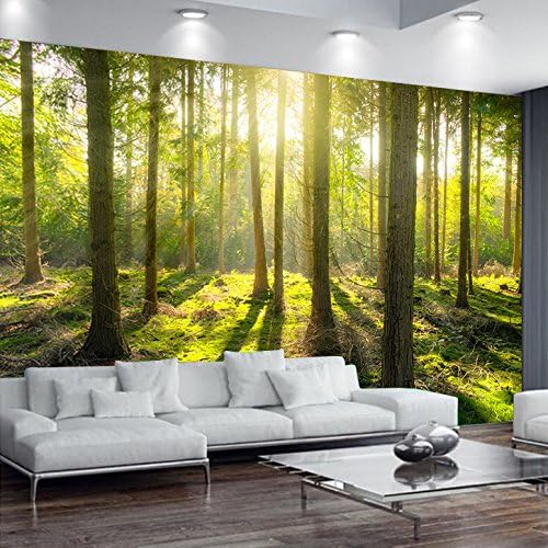 amazingsticker Green Tree Plant Wall Mural Forest Photo Picture ...