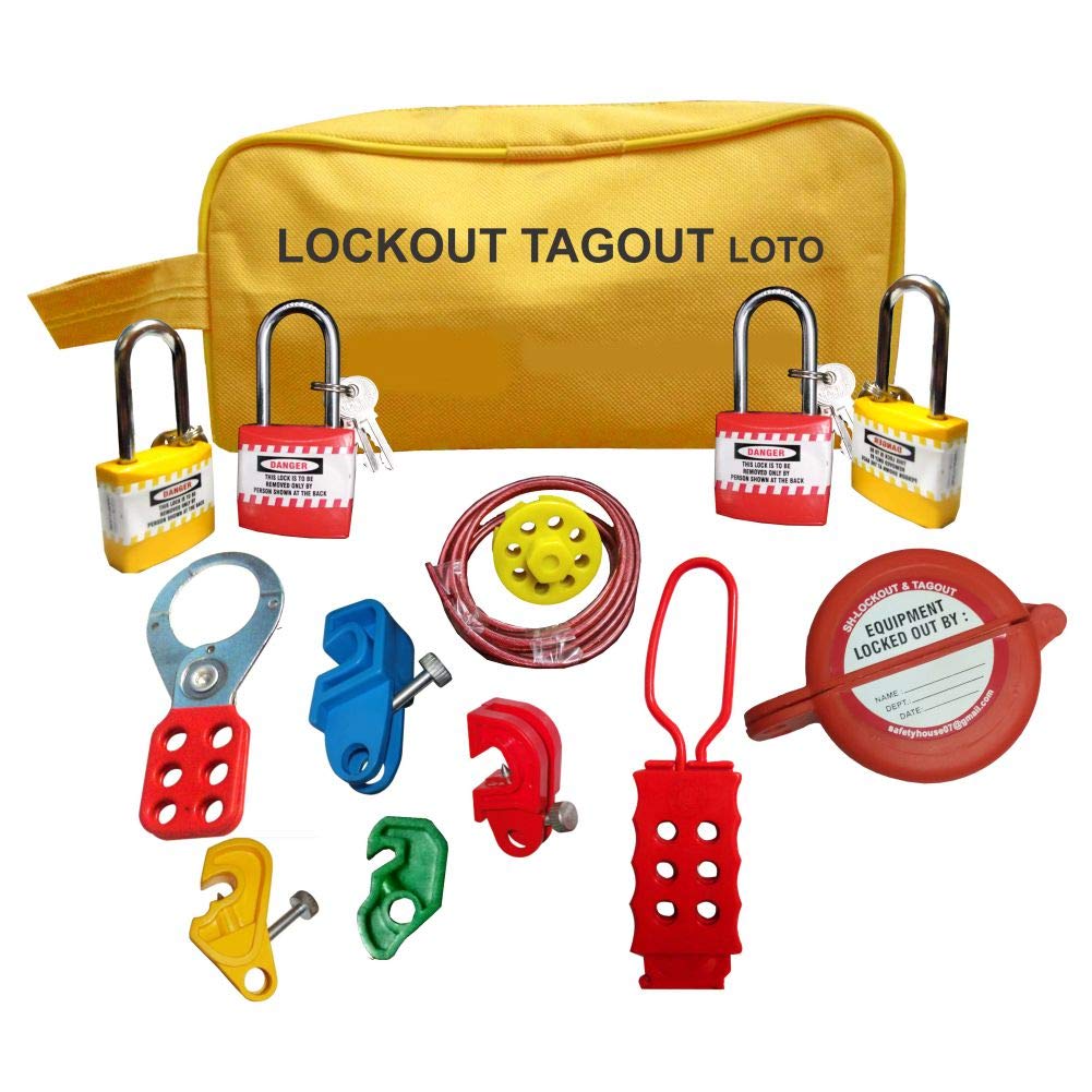Lockout Tagout Yellow Pouch Loto Kit-368 Set Of 1 Safety House Loto ...