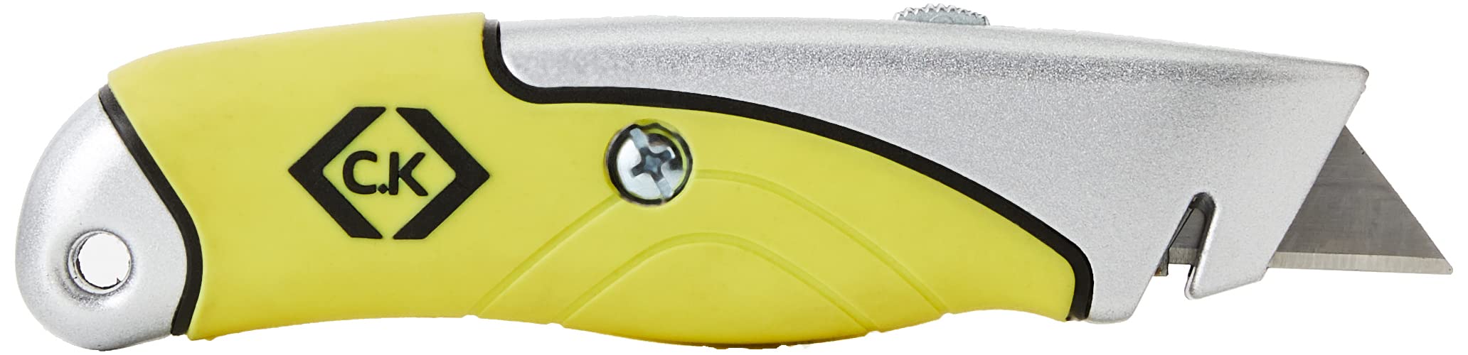 C.K T0957-1 Retracting Soft Grip Trimming Knife, Silver : Amazon.co.uk ...