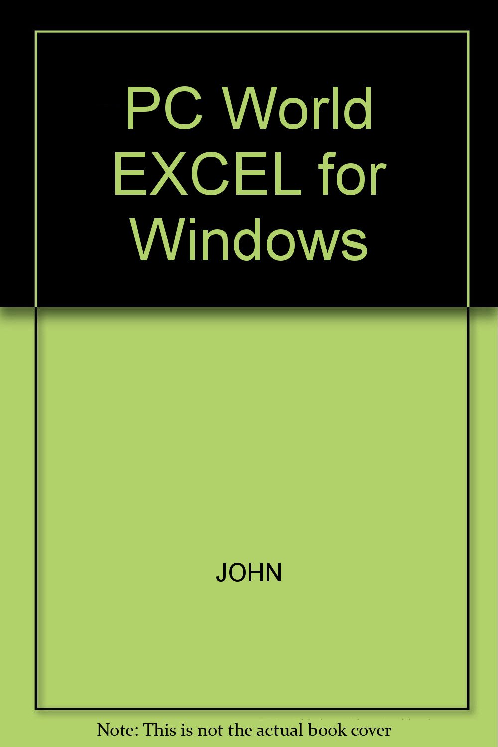 Amazon.com: PC World Excel 5 for Windows Handbook: 9781568840567 ...