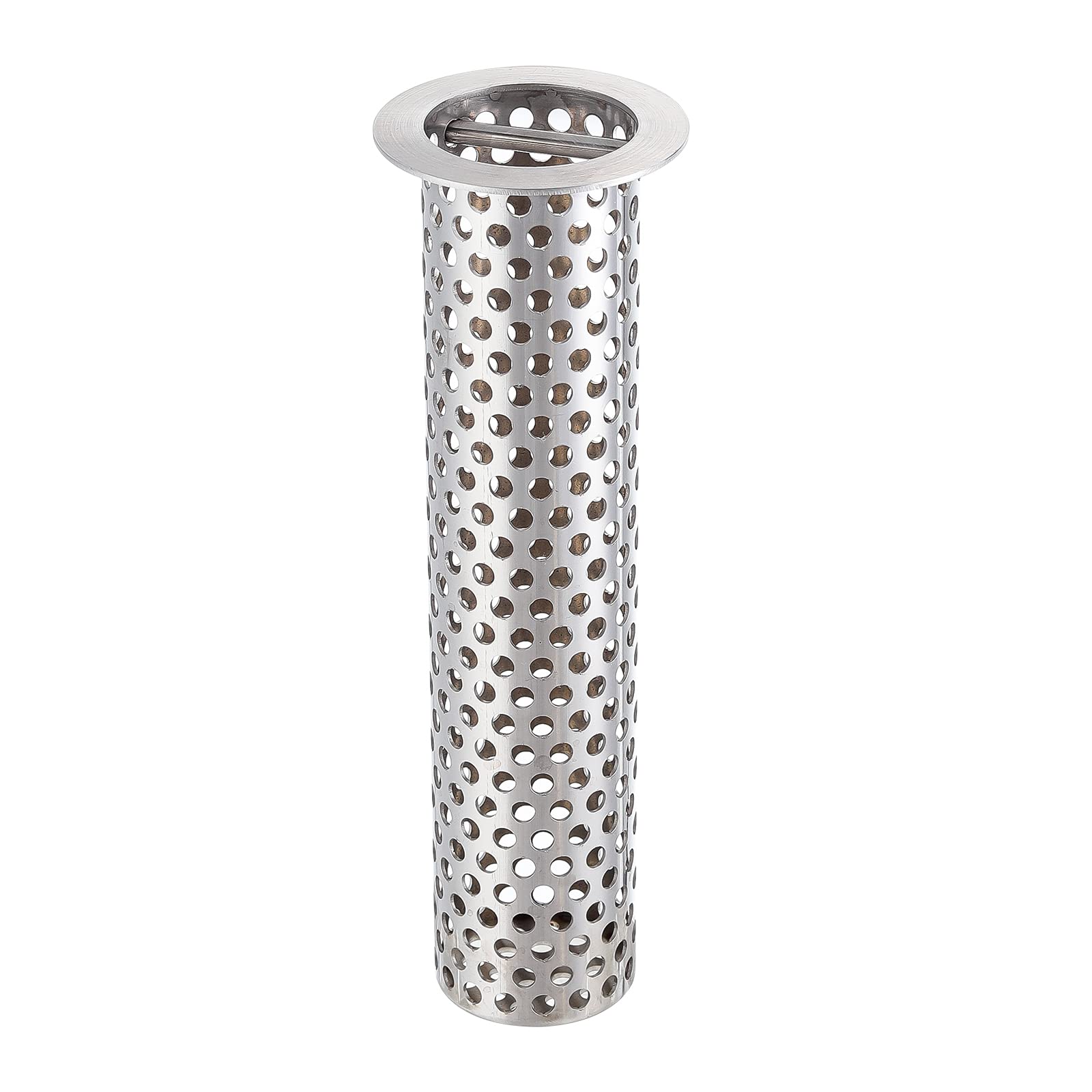 2" Commercial Floor Drain Strainer,8'' High, Thick Perforated Stainless ...