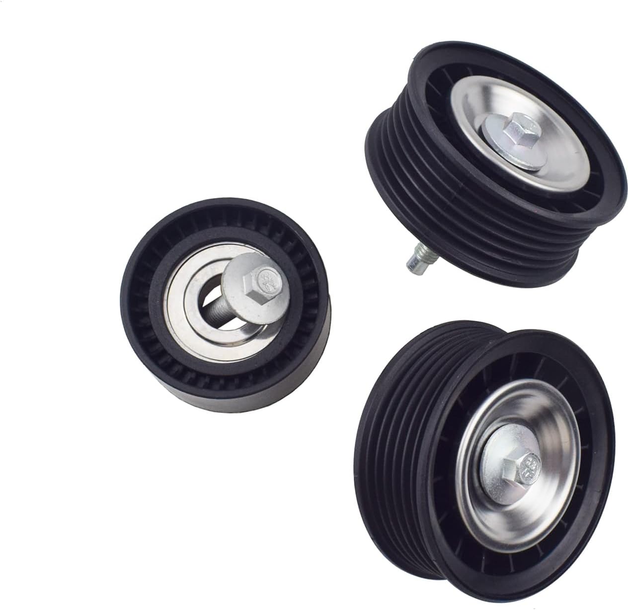 Amazon.com: Set of 3 Upper Lower Drive Belt Idler Pulley Kit For 2012 ...