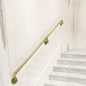 Gold Outdoor Grab Rail,1m 1.5m 2m 2.5m 3m Staircases Railing Handrails ...