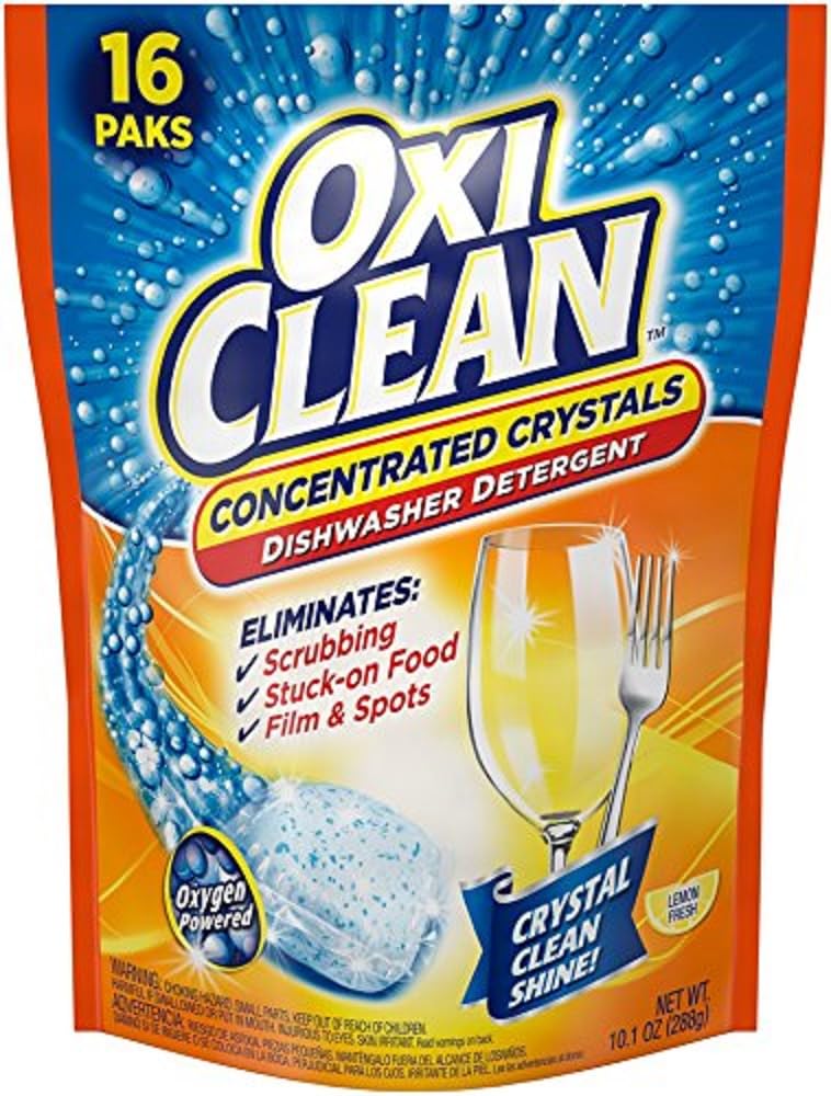 Amazon.com: OxiClean Extreme Power Crystals Dishwasher Detergent Packs ...