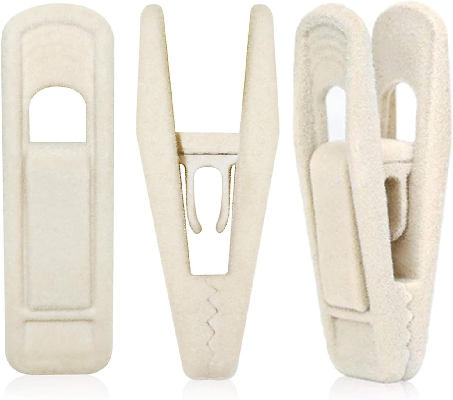 DUMGRN 20 Pack Velvet Hangers Clips, Non-Slip Removable Clothes Clip ...