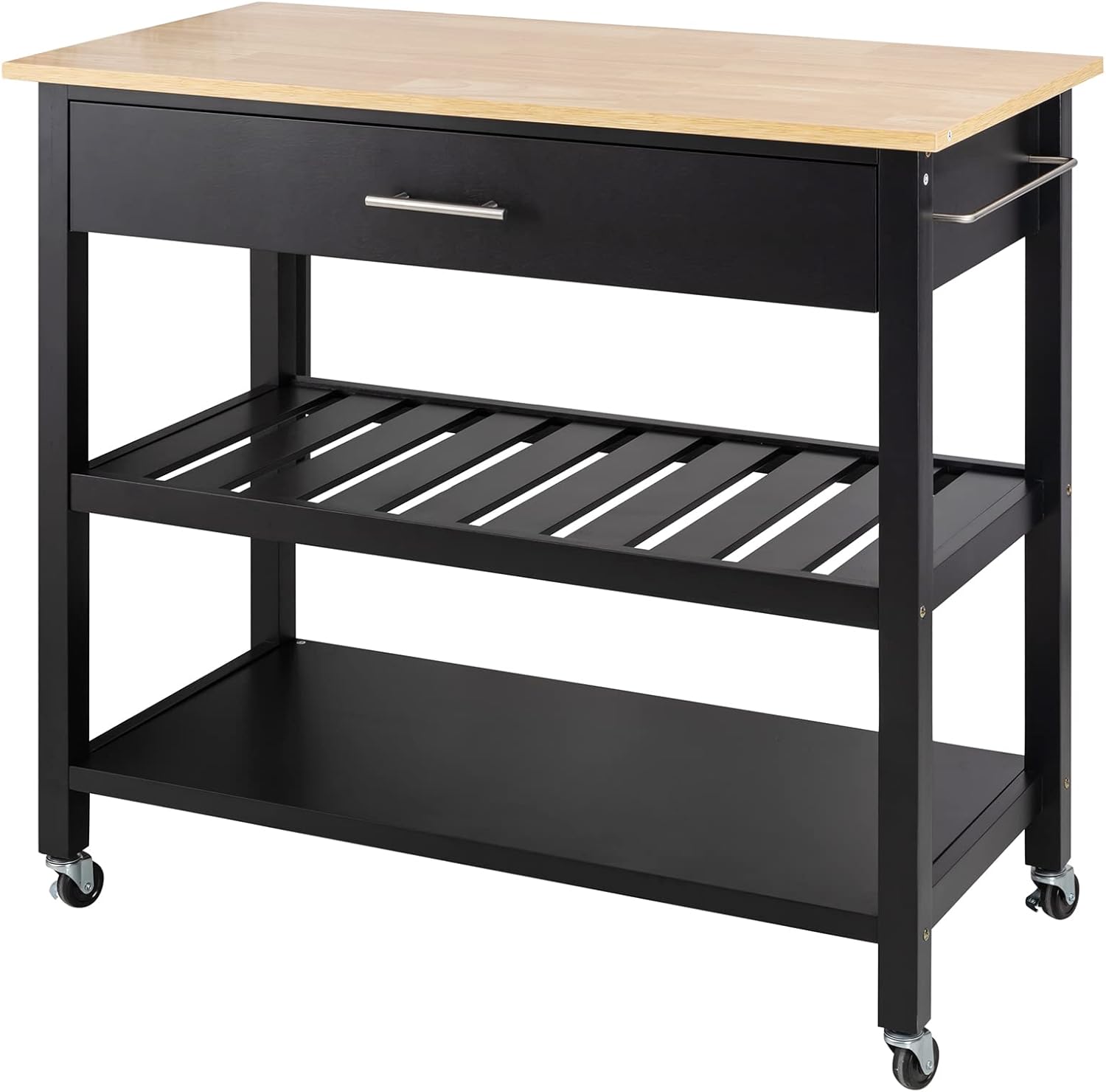 Amazon.com: SUNLEI Home Kitchen Island, Kitchen Cart Butcher Block ...