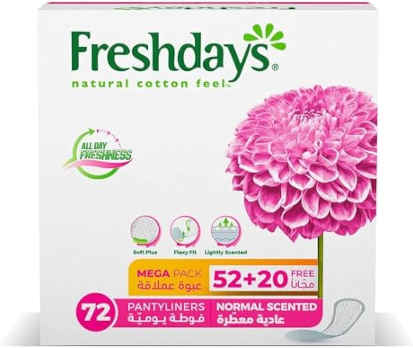 Freshdays Daily Liners Normal Scented 72 Pads: Buy Online at Best Price ...