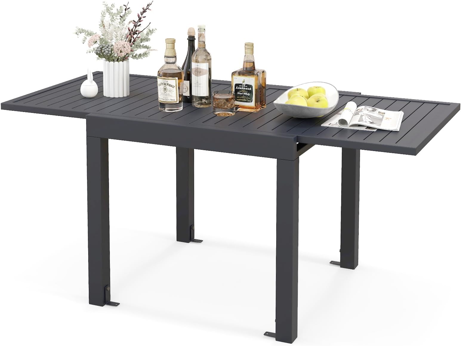 Amazon.com: Grand patio Expandable Patio Dining Table for 4-6 Person ...