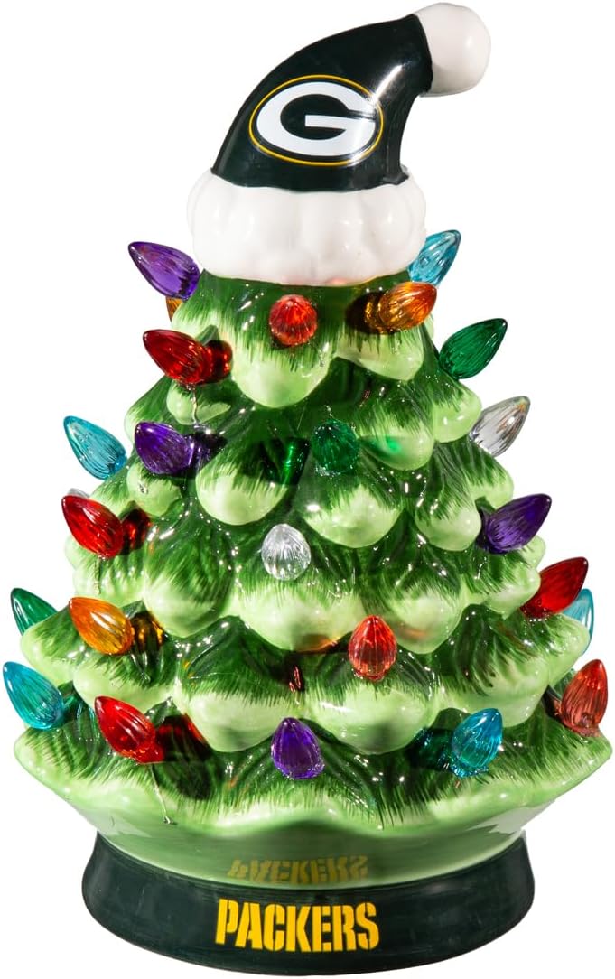 Amazon.com: Team Sports America NFL Green Bay Packers Ceramic Christmas ...