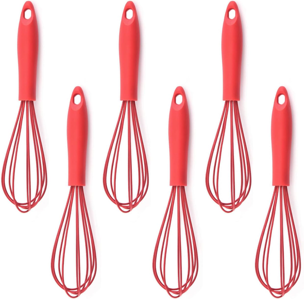 Amazon.com: Ousyaah Silicone Whisk (2 Pack), Commercial Non-Scratch ...