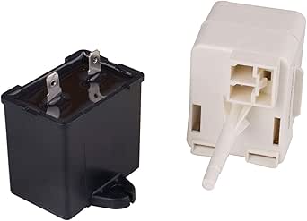 Amazon.com: Refrigerator Compressor Start Relay & Capacitor For ...