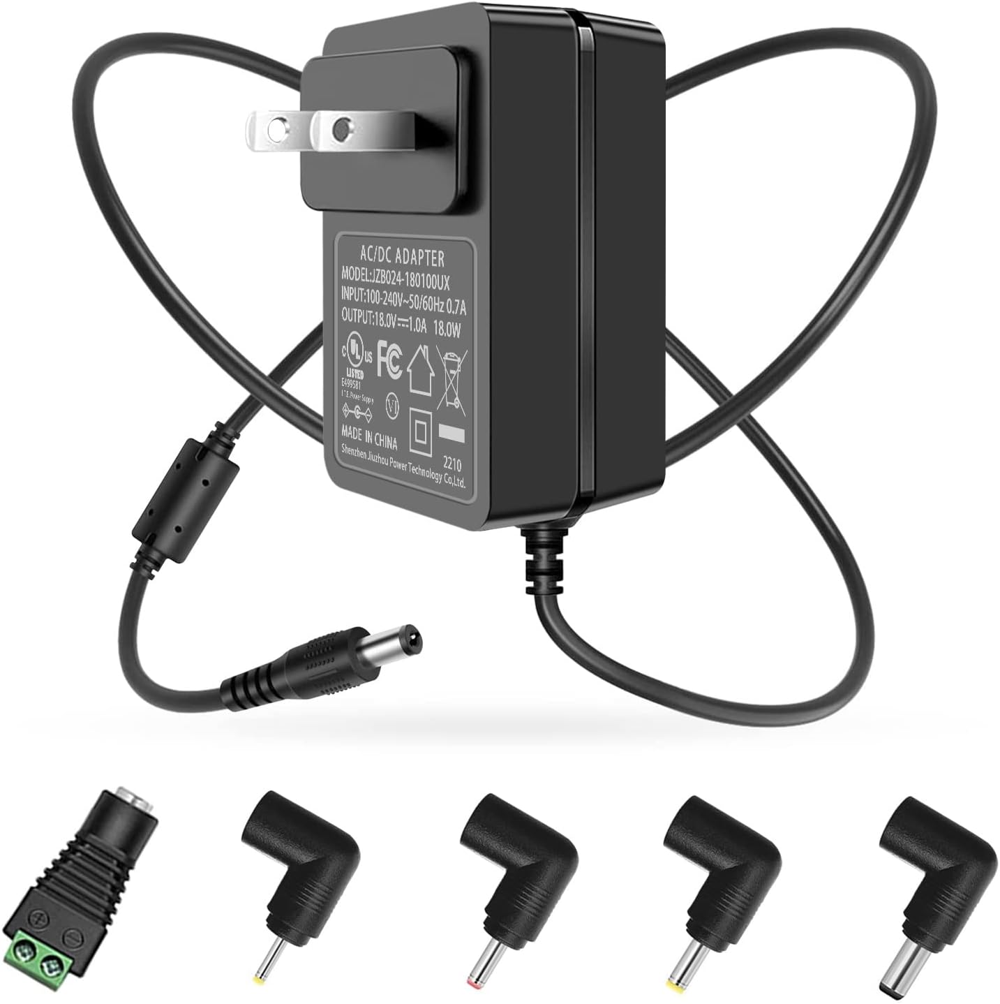 Amazon.com: 18V 1A Power Supply Adapter for 18volt (0.1A 0.15A 0.2A 0 ...