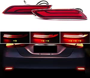 Amazon.com: x xotic tech Sequential Bumper Reflector LED Light Function ...