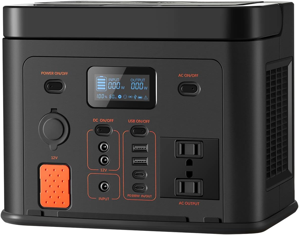 Amazon.com : Solar Generator 1021Wh,Portable Power Station 1000W and ...