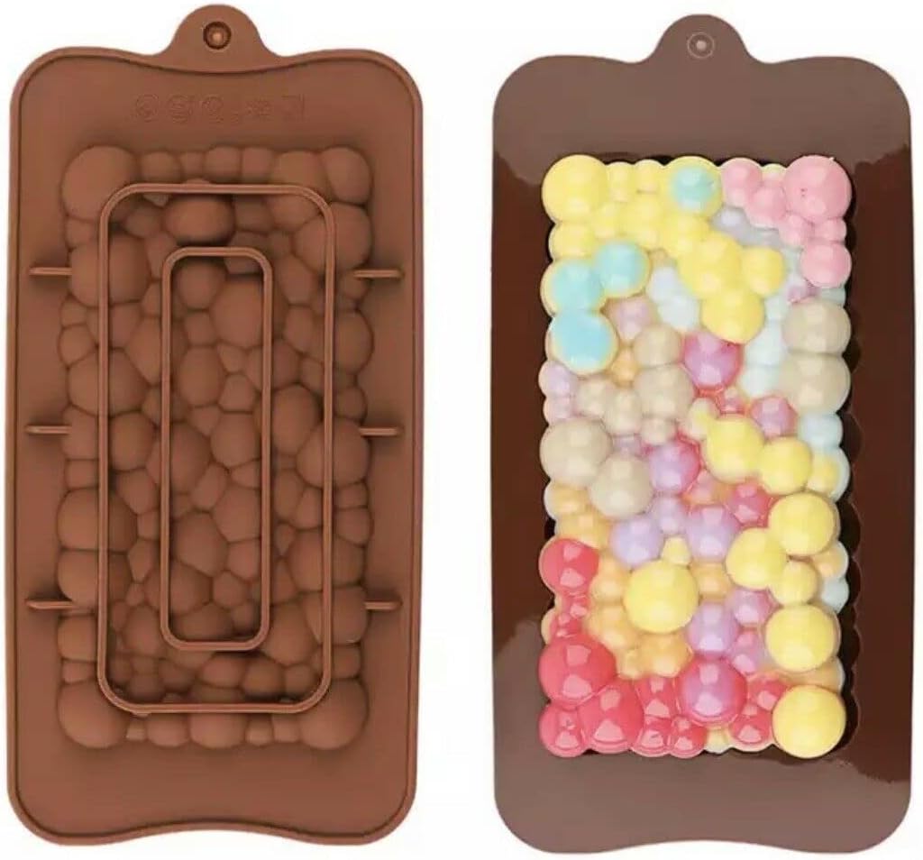 CMJ™ Bubbles Chocolate Bar Silicone Mould Mold Choc Bubble Home Made ...