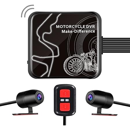 VSYSTO No Screen Motorcycle Camera 1080P Dual Lens Motorbike Camera ...