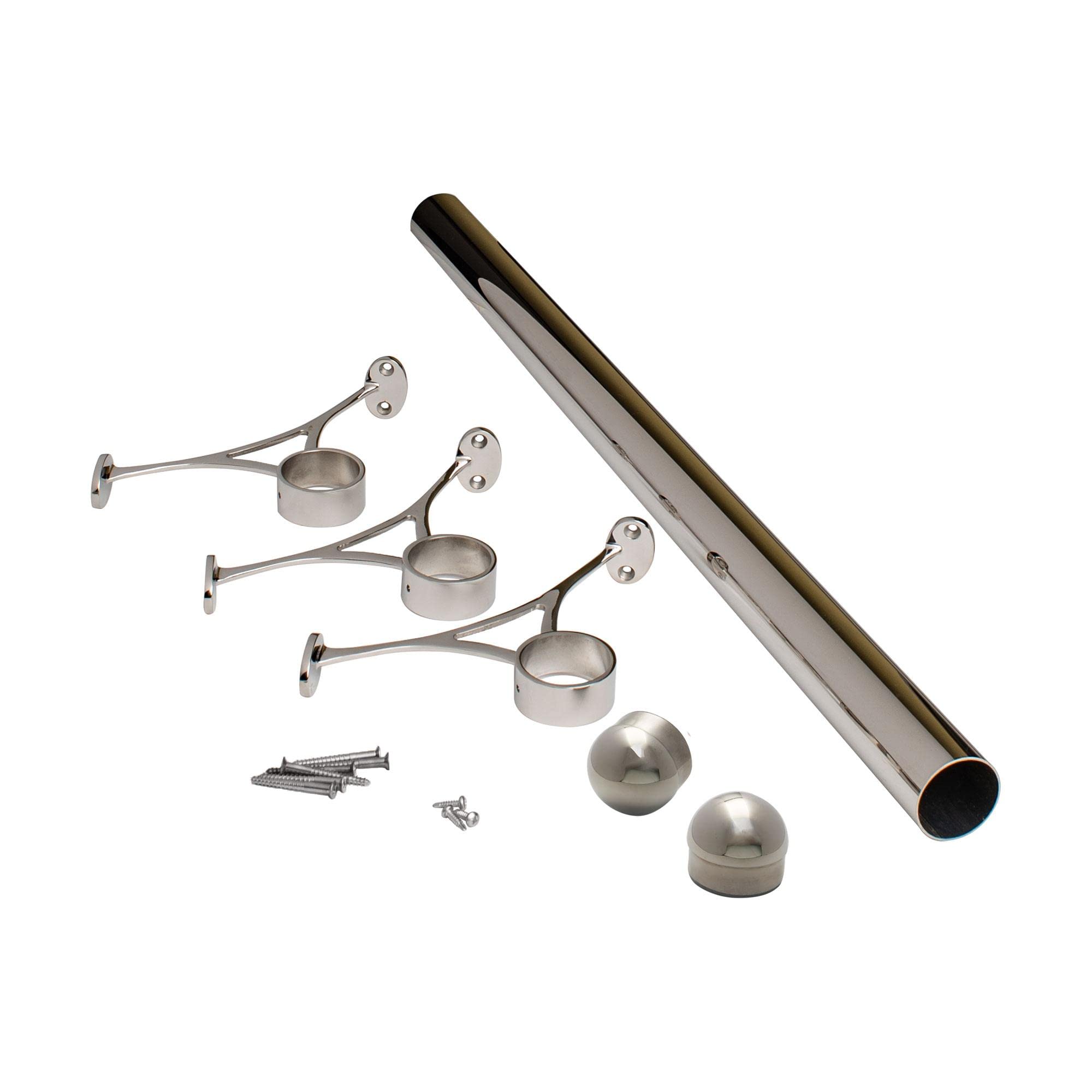 Outwater 8’ Bar Foot Rail Kit – Complete Undercounter Mount Hardware ...