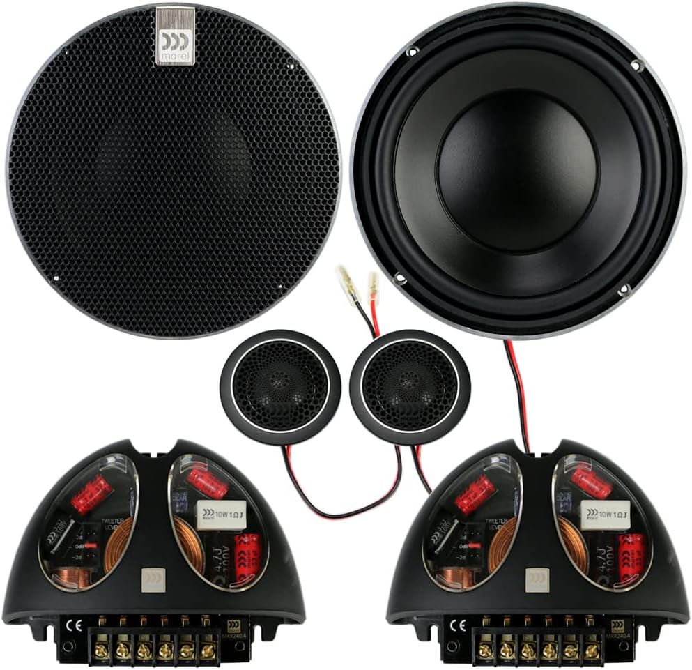 Amazon.com: Hybrid 2-Way Component Speaker Set with 4" Drivers and 1" Tweeters by Morel ...