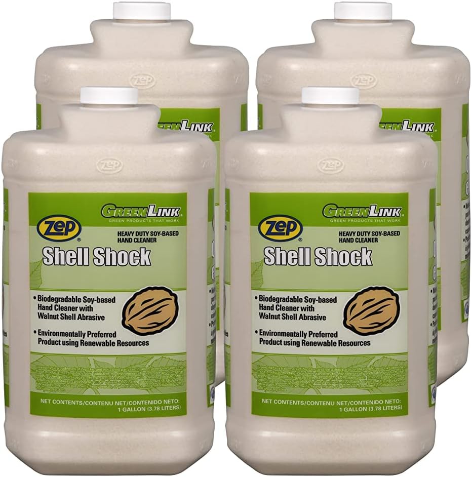 Amazon.com: Zep Shell Shock Industrial Hand Cleaner - 1 Gal (Case of 4 ...