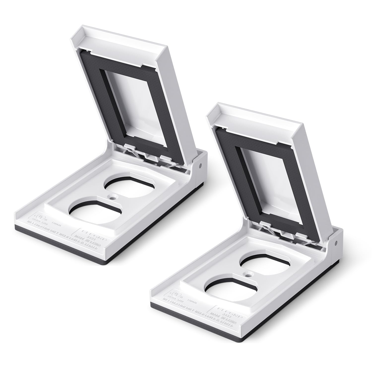 ELEGRP Vertical Outdoor Cover for Duplex Receptacles, Weatherproof Wall ...