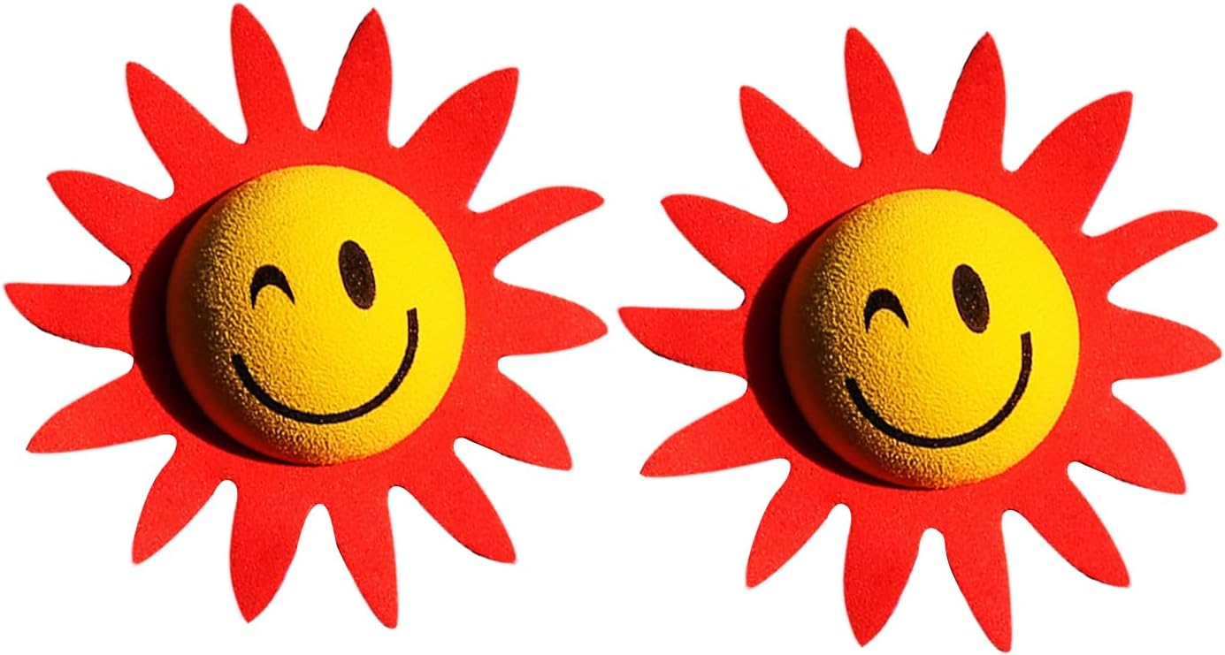 Smiley Sunflower Car Aerial Ball Antenna Topper - (one P&P charge no ...