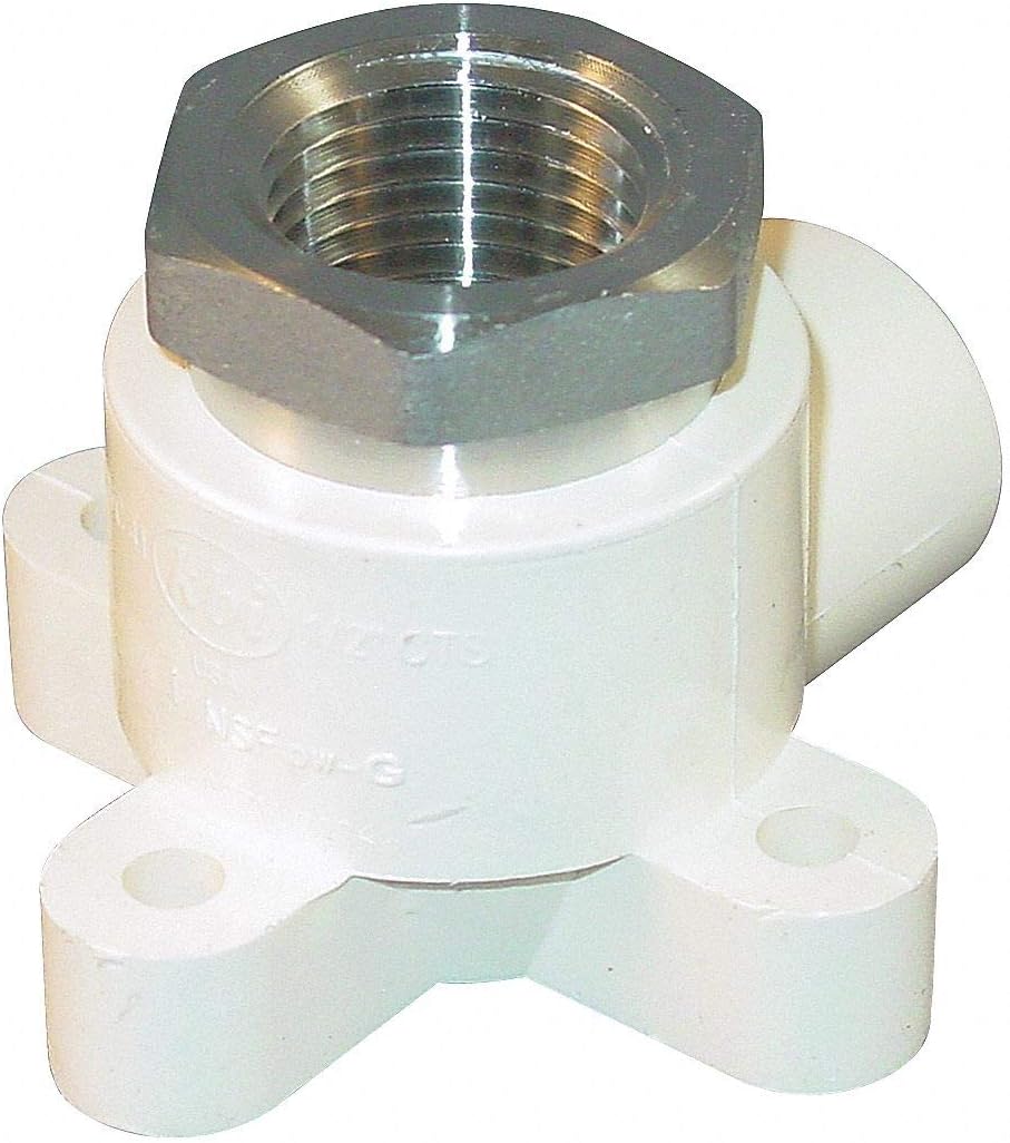 Amazon.com: 1/2" FNPT CPVC CTS 90 Degree Drop Ear Elbow : Industrial ...