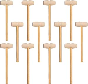 MFUOE Wooden Hammers Mini Mallets Pounding Toy for Children Baby Wooden ...