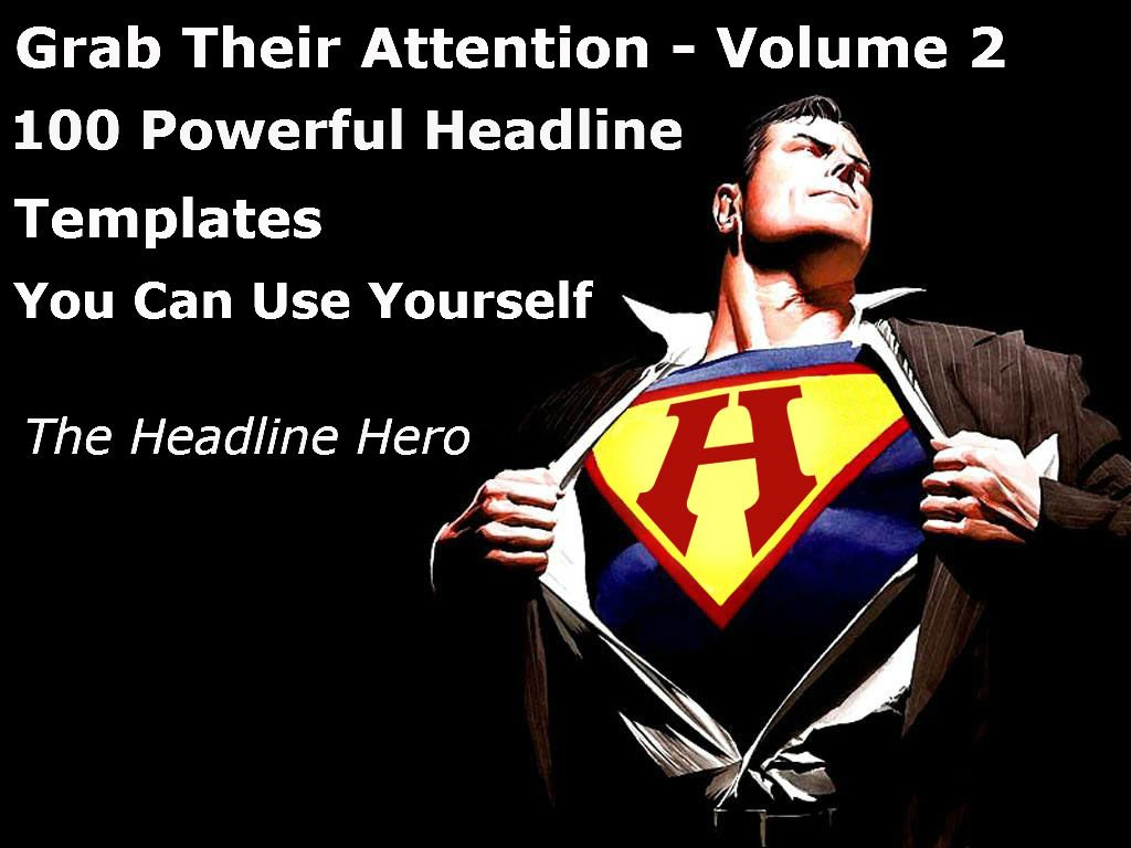 Amazon.com: Grab Their Attention 2: 100 Powerful Headline Templates You ...