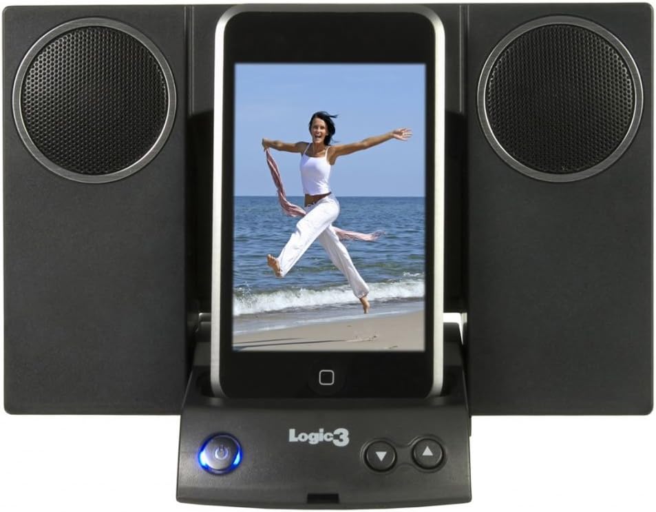 Logic3 MIP011K i-Station11 iPod Speaker Dock - 6 Watts RMS, Battery or ...