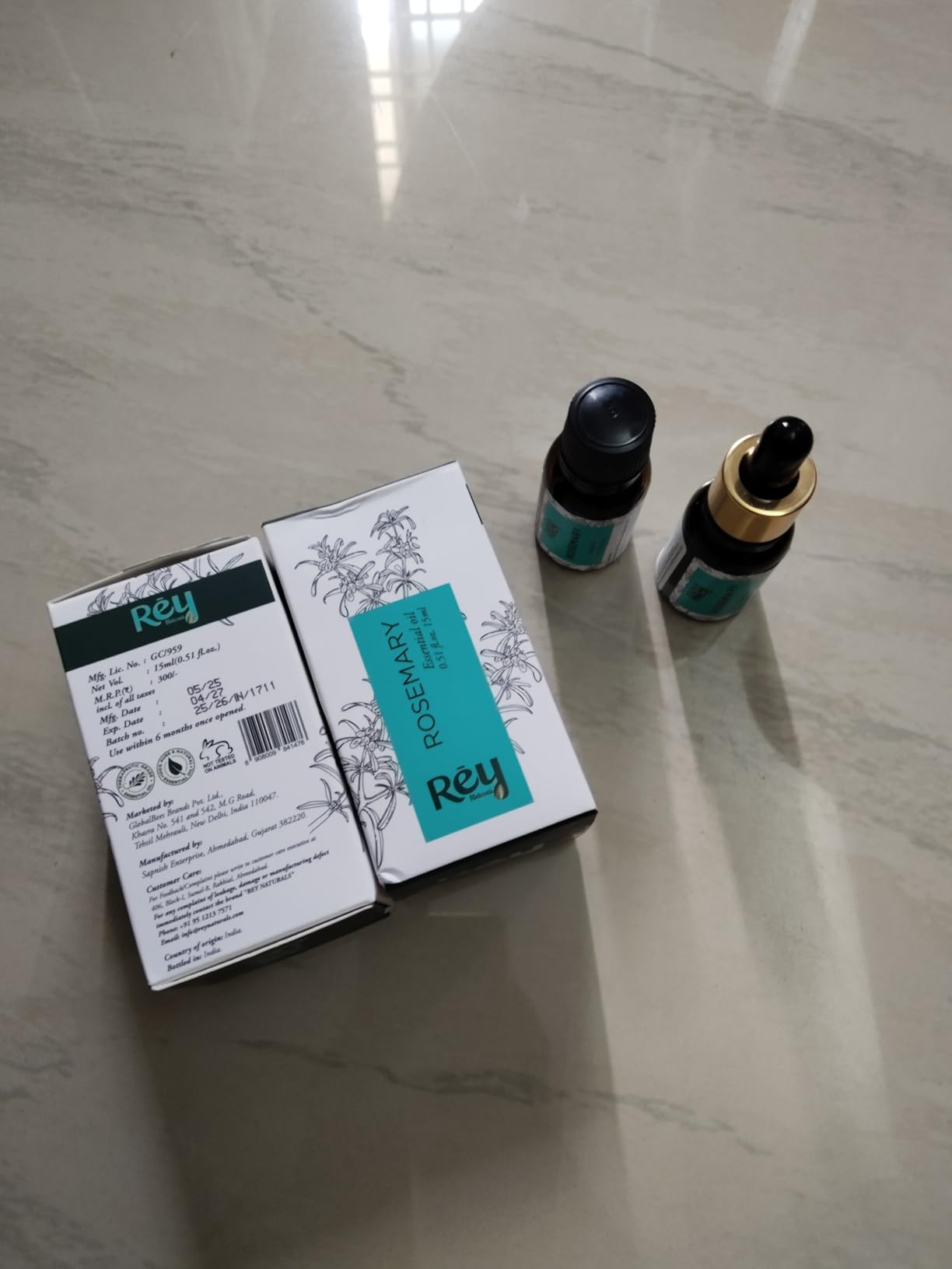 Buy Rey Naturals Rosemary Essential Oil | Rosemary for Hair Growth ...