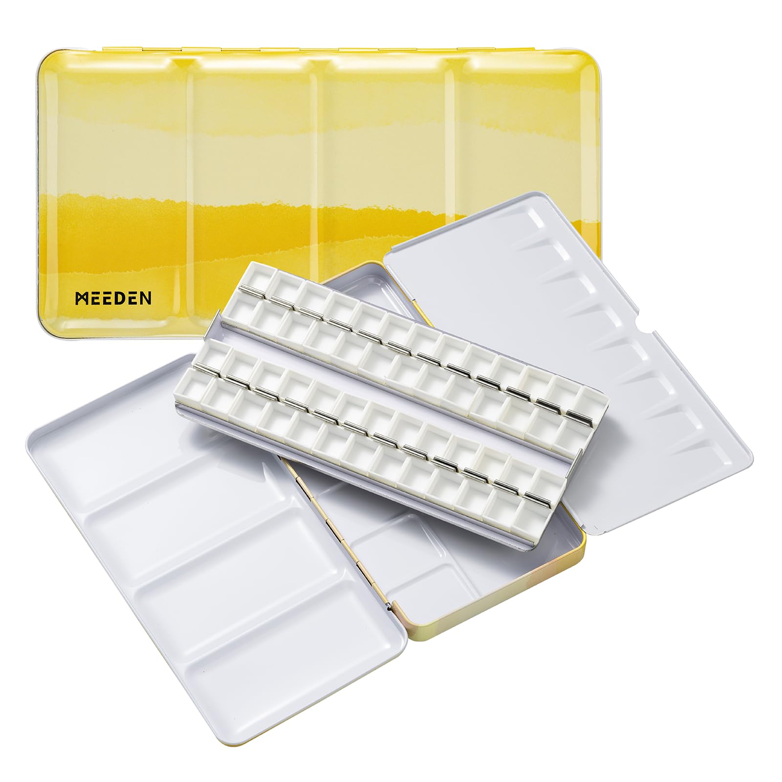 Amazon.com: MEEDEN Empty Watercolor Tin Palette: Portable Watercolor ...