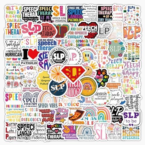 Amazon.com: SLP Stickers, Speech Therapy Decals, 56PCS Speech Language ...