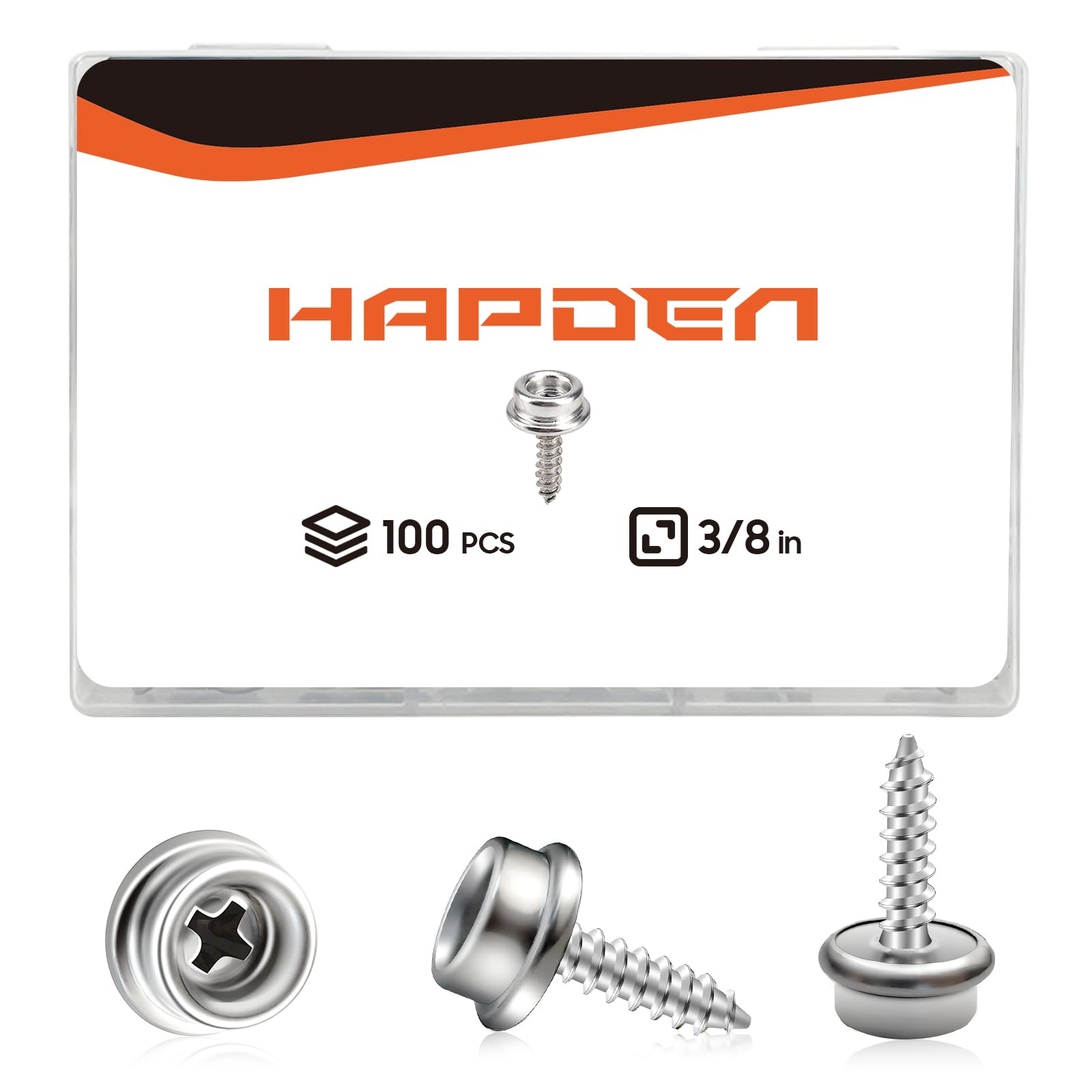 Amazon.com: HAPDEN Boat Canvas Snaps Stainless Steel Screw Boat Cover ...