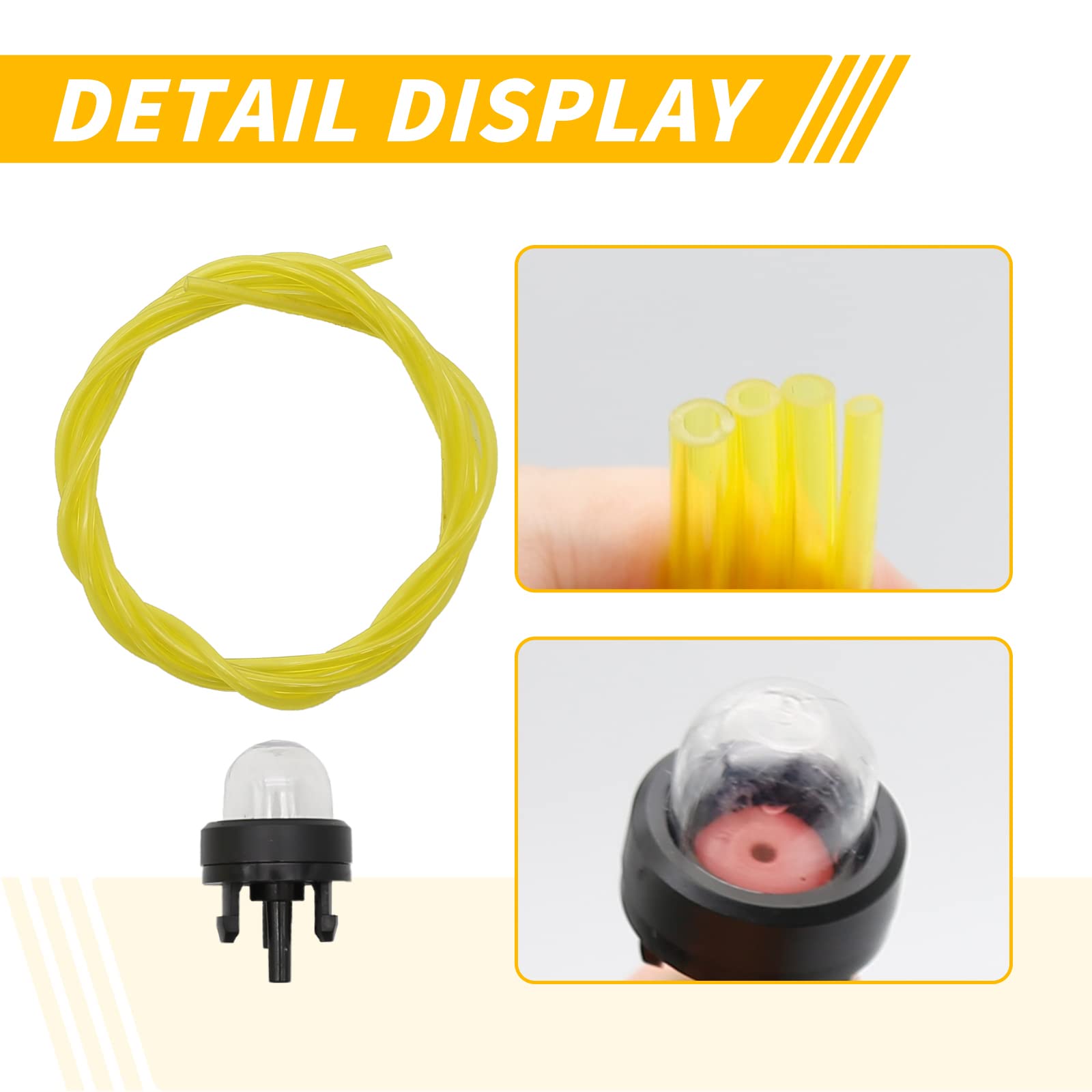 Weed Whacker String 4 Sizes Premium Petrol Fuel Line Hose 5 Feet Long ...