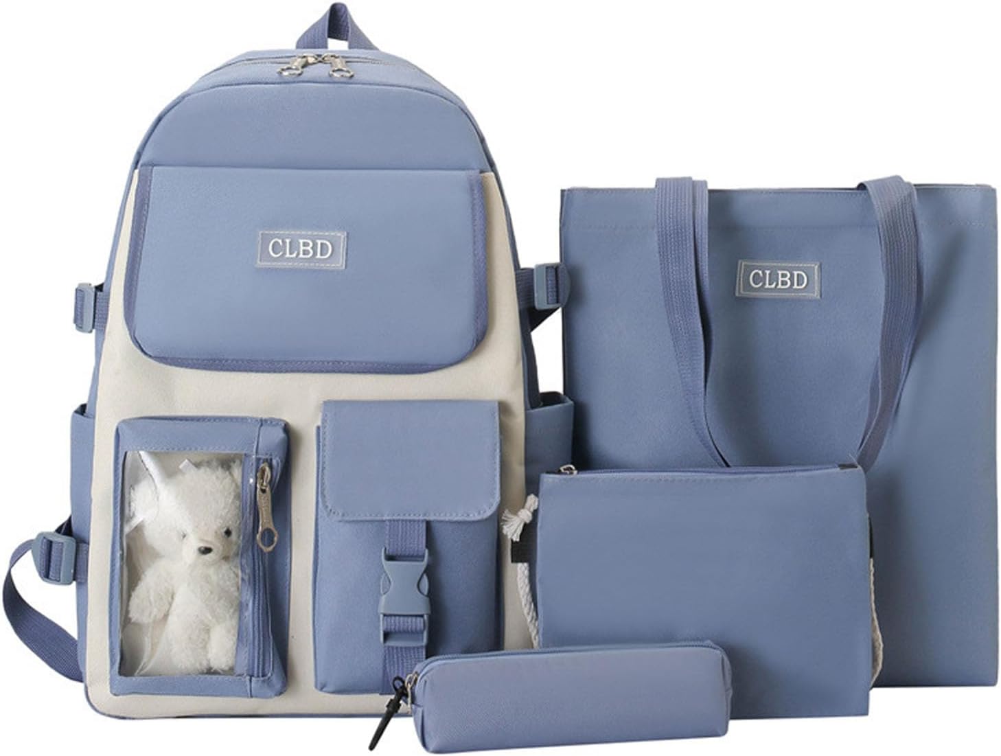 Amazon.com | Tenbip 4Pcs Kawaii Backpack Cute Backpack Aesthetic ...