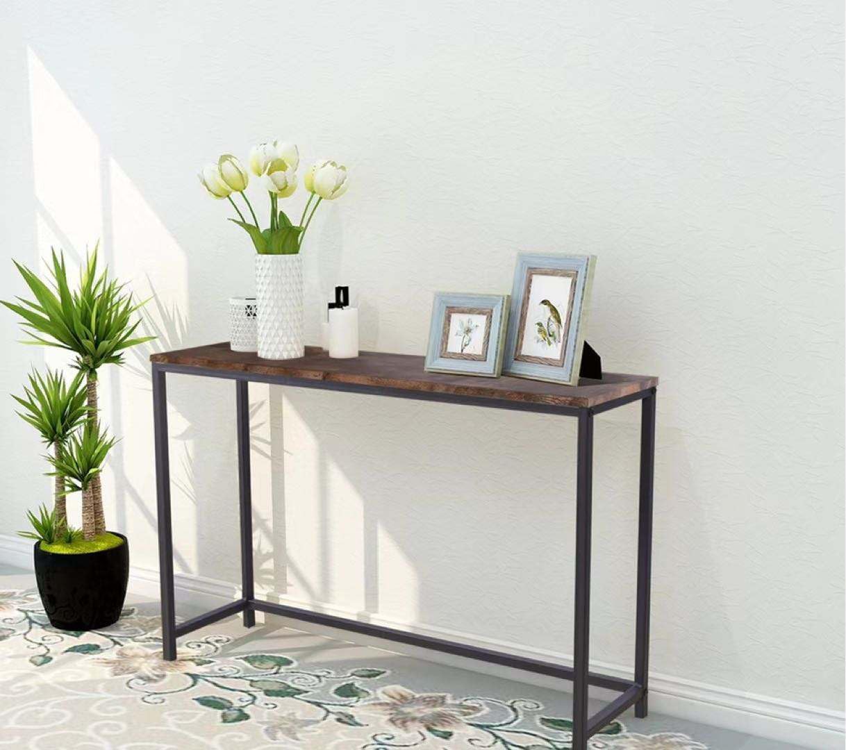 Amazon.com: DAMPONE | Narrow Console Table with Power Outlets, 42.2 ...