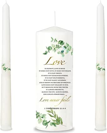 Amazon.com: Unity Candles for Wedding Ceremony Set - Wedding Candles ...