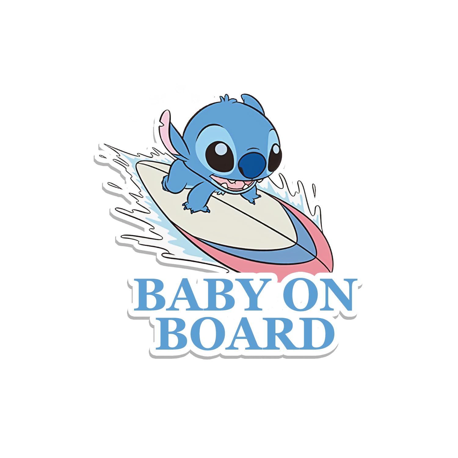 Amazon.com - Matomo_Baby on Board Safety Caution Stitch Cartoon Funny ...