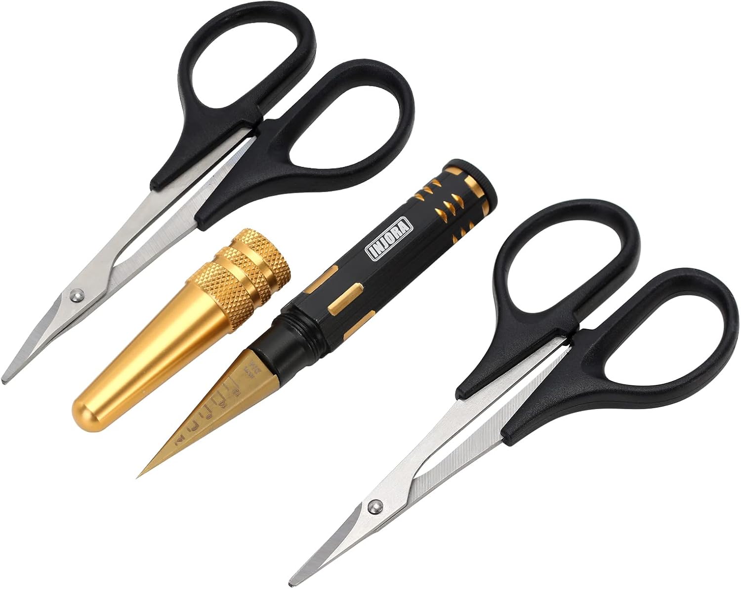 Amazon.com: INJORA RC Body Reamer 0-14mm Hole Puncher and Scissors ...
