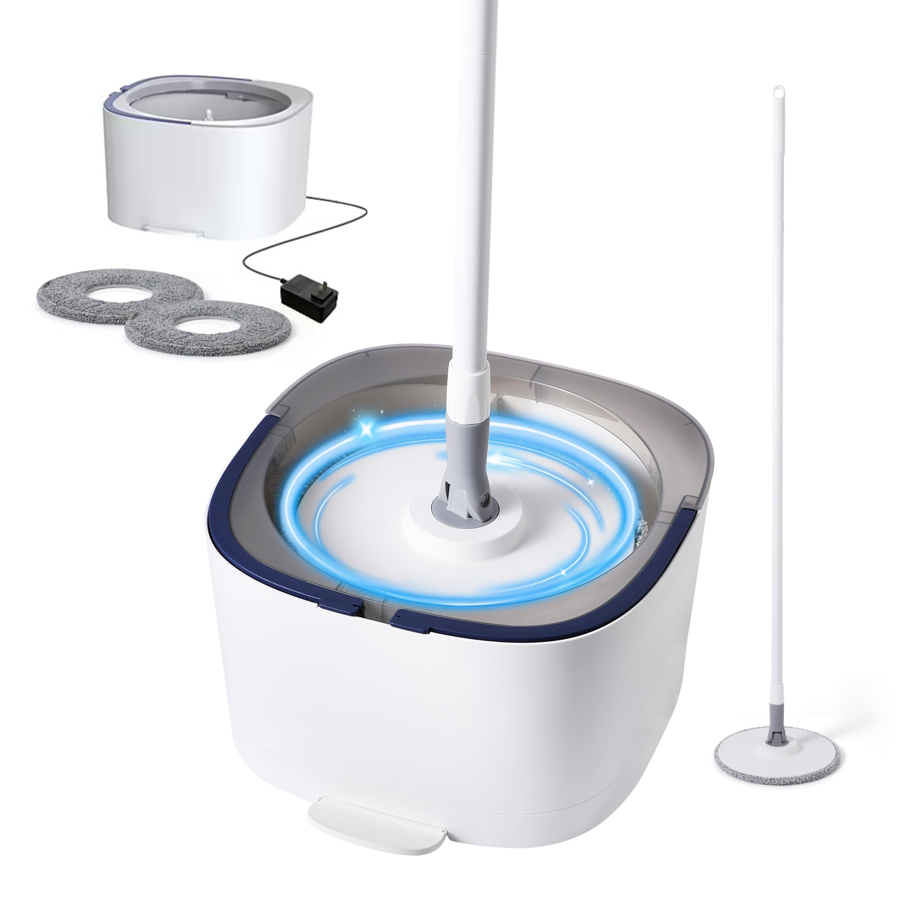 Amazon.com: REECOO Spin Mop and Electric Bucket System, Unique ...