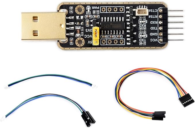 Waveshare Usb To Uart Debugger Module For Raspberry Pi 5 Type A Port