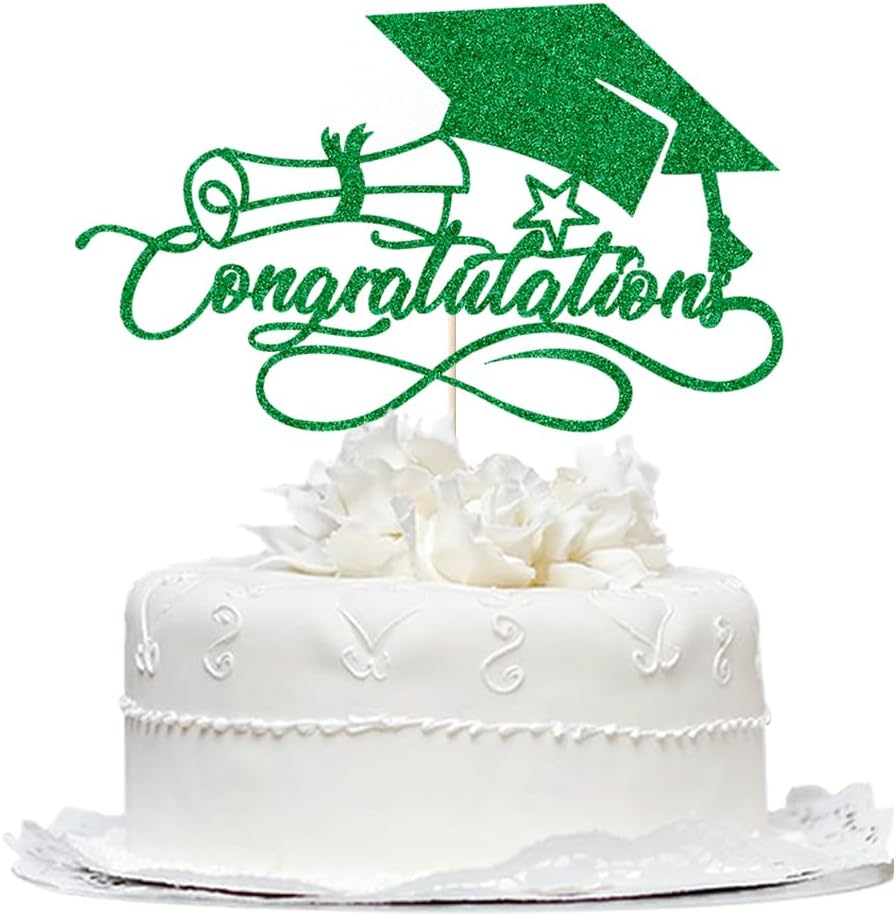 Amazon.com: Congratulations Cake Topper,Congrats Cake Topper-2025 ...